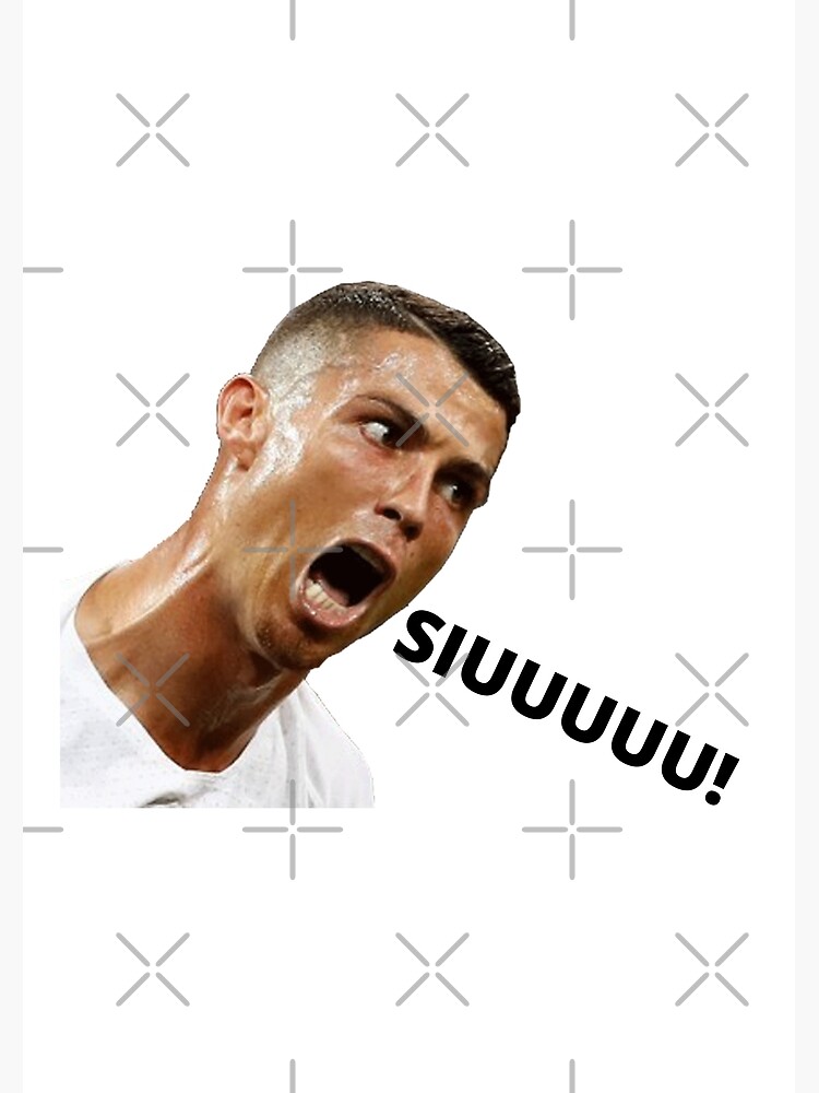 "cristiano ronaldo siuuu meme" Poster for Sale by freestylestore ...