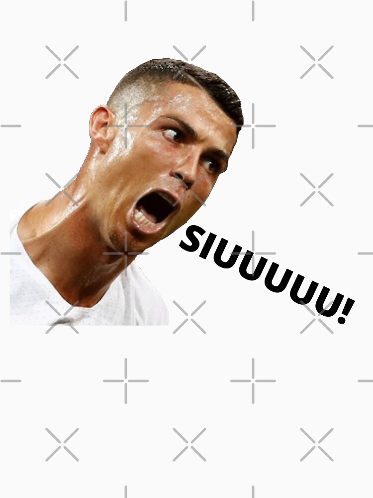 Cristiano ronaldo siuuu meme Classic T-Shirt sold by Unsympathetic Melancholy | SKU 38829890 ...