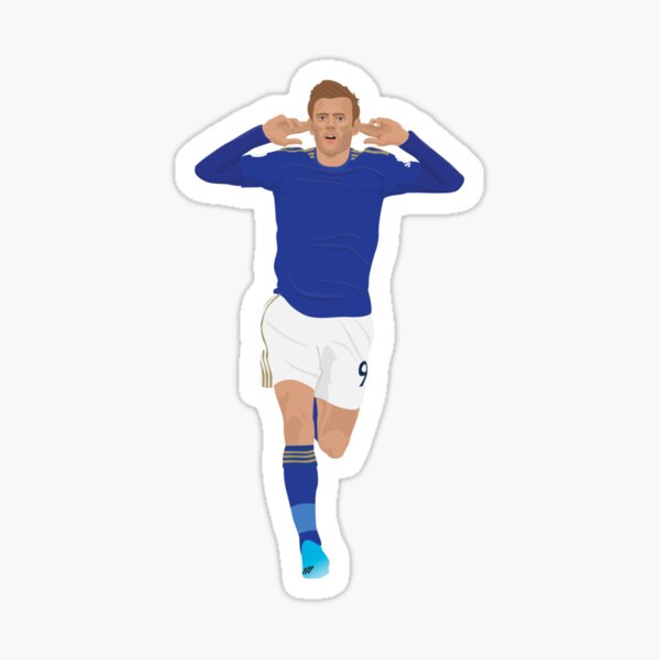 "Jamie Vardy " Sticker for Sale by TraffordPrint | Redbubble