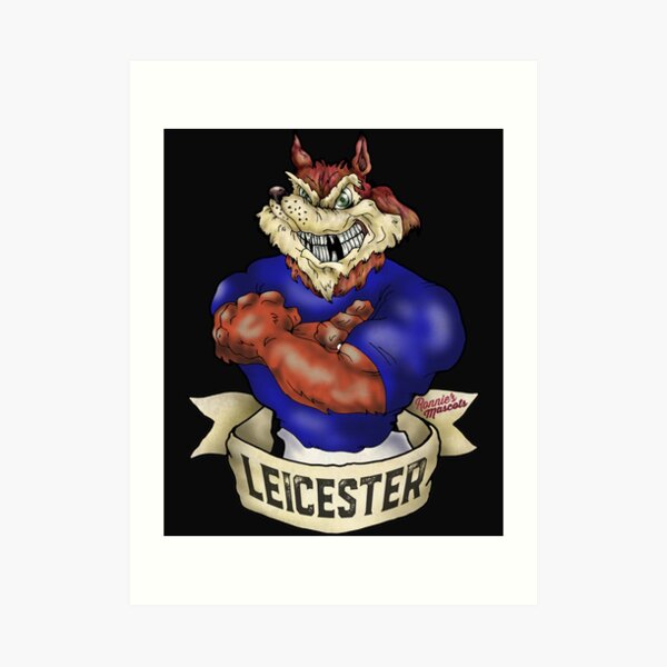 "Leicester City Fox Mascot " Art Print by TraffordPrint | Redbubble