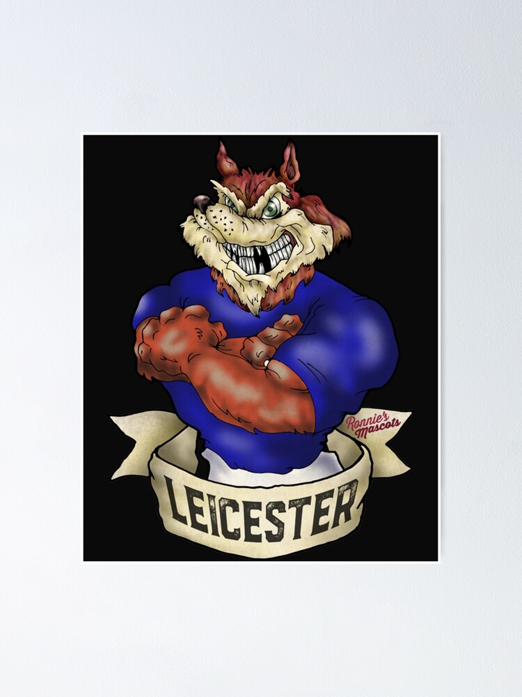 "Leicester City Fox Mascot " Poster for Sale by TraffordPrint | Redbubble