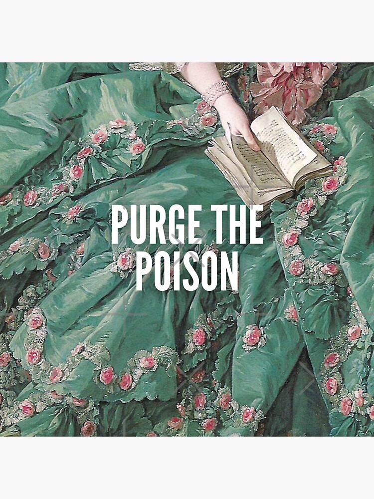 "Purge the Poison (Boucher - Portrait of Madame de Pompadour )" Sticker ...
