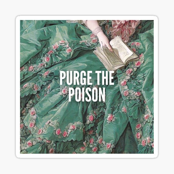 "Purge the Poison (Boucher - Portrait of Madame de Pompadour )" Sticker ...