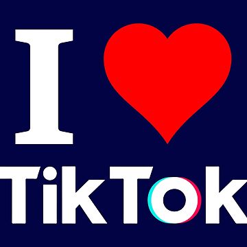 "I Love TikTok" Poster for Sale by CatArtStore | Redbubble