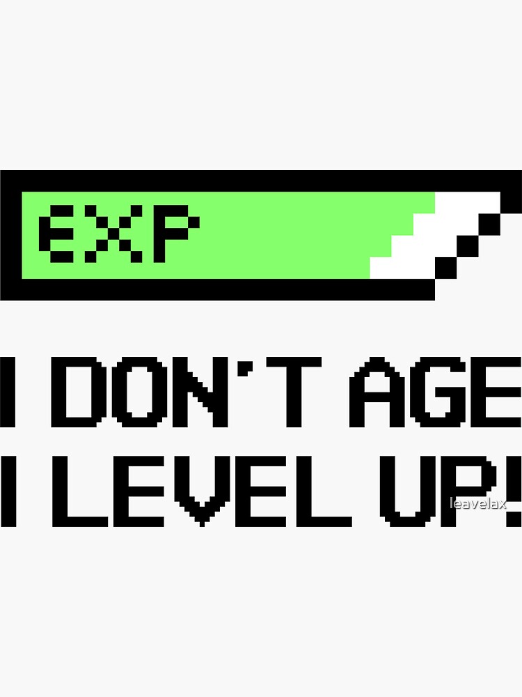 "Experience Bar Gamer Esports" Sticker by leavelax | Redbubble