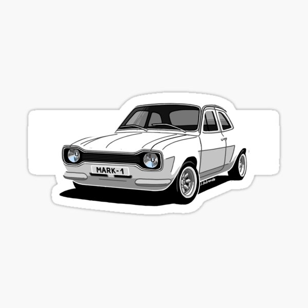 "The iconic Mexico MK1 red for dark backgrounds" Sticker for Sale by ...