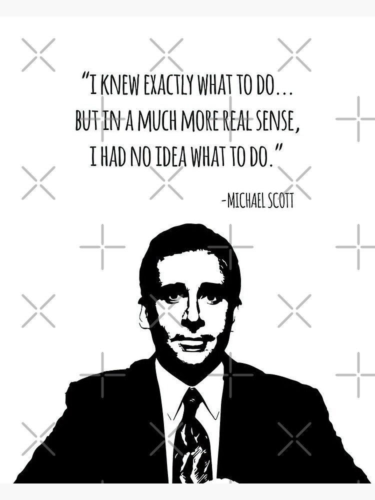 "Michael Scott Quotes Motivation" Photographic Print for Sale by ...