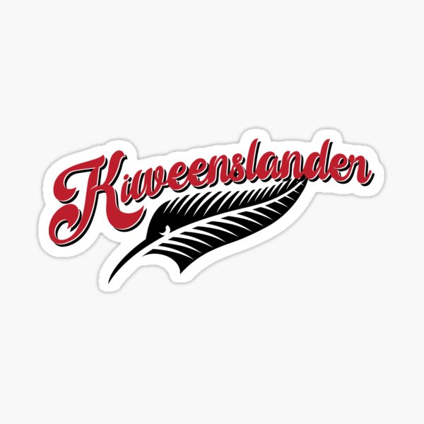 "Kiwi Queenslander = Kiweenslander" Sticker for Sale by D4mon | Redbubble
