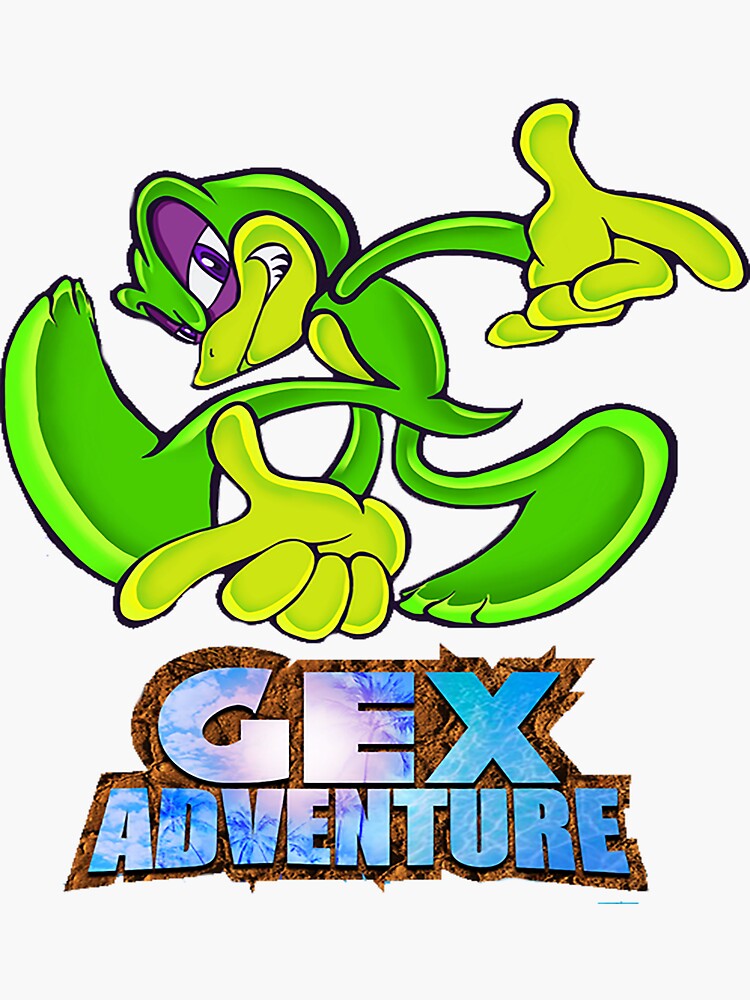 "Gex: Enter the Gecko" Sticker by Parkid-s | Redbubble