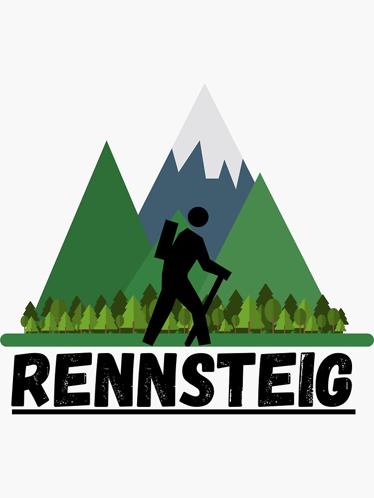 "Rennsteig hiking in the Thuringian Forest Thuringia" Sticker for Sale ...