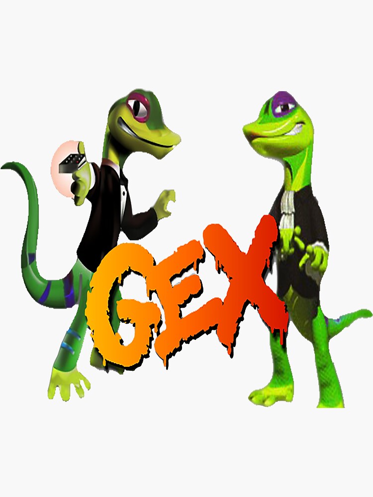 "Gex: Enter the Gecko" Sticker for Sale by Parkid-s | Redbubble