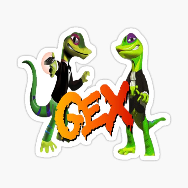 "Gex: Enter the Gecko" Sticker for Sale by Parkid-s | Redbubble