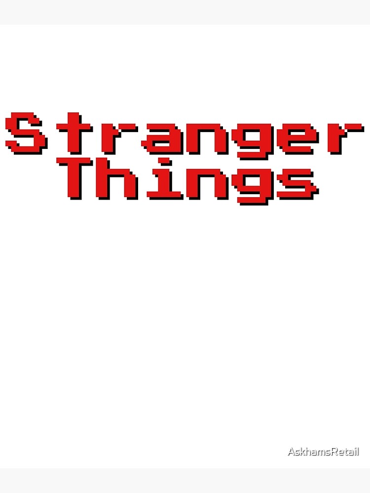 "Stranger-Things title logo with retro computer text" Photographic ...