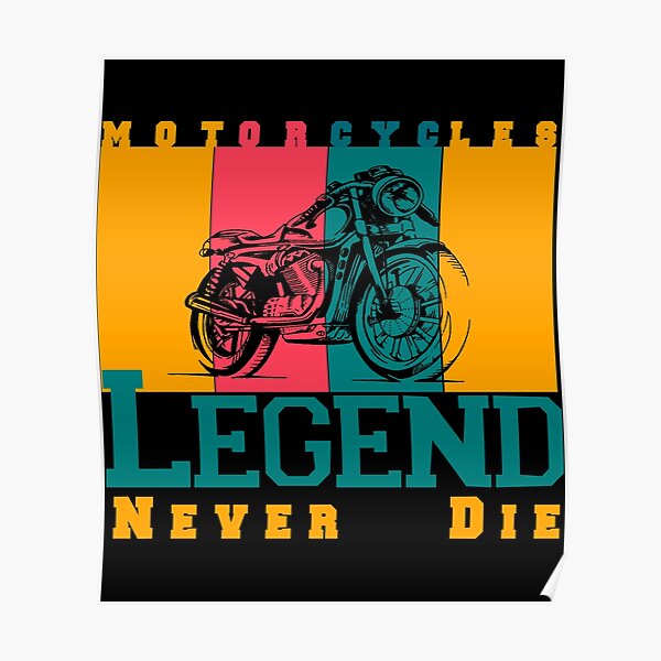 "Bonlook Classic Motorcycle" Poster by Bonlook | Redbubble