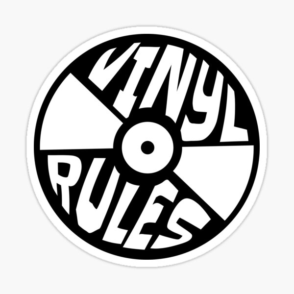 "Vinyl Rules" Sticker by presstees | Redbubble