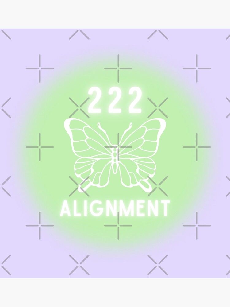 "Aura Butterfly - Angel Number 222" Poster for Sale by mooneko | Redbubble