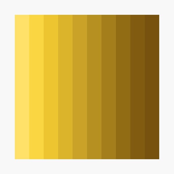 "Shades of Gold Color Palette Stripes" Photographic Print for Sale by ...
