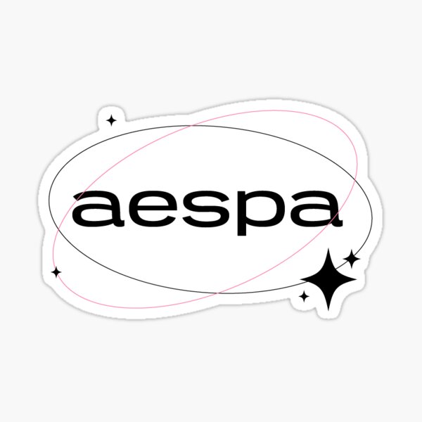 "aespa" Sticker for Sale by xuartstudios | Redbubble