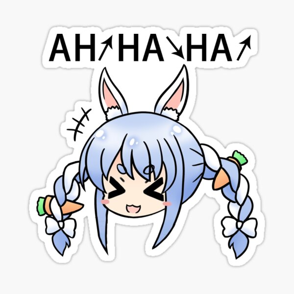 "Usada Pekora Chibi Sticker" Sticker by LucaKimmerle | Redbubble