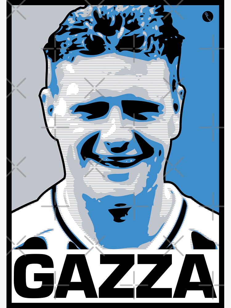 "Gazza - NUFC" Sticker for Sale by DAFTFISH | Redbubble
