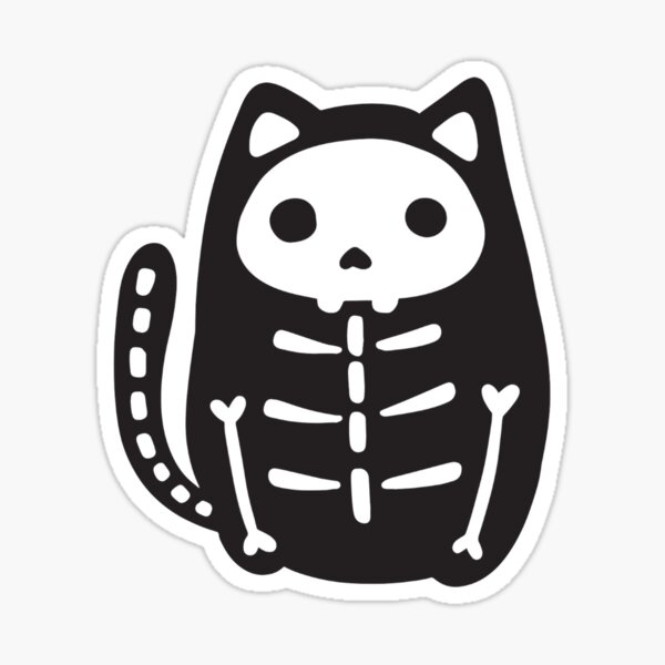 "x-ray cute cat" Sticker by Indoculture | Redbubble
