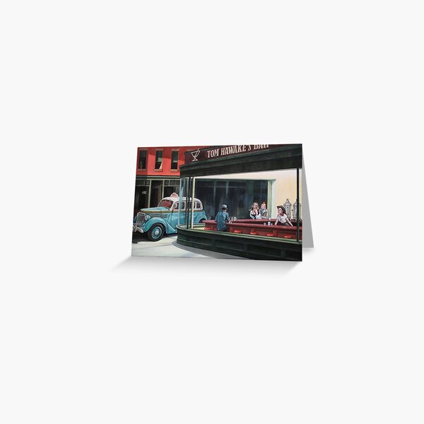 "Art print For Edward Hopper" Greeting Card by makhloufi100 | Redbubble