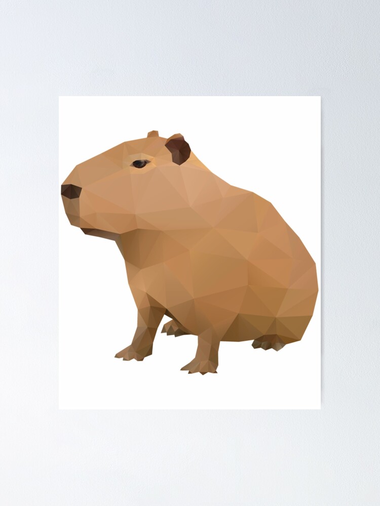 "Capybara Polygon Art " Poster for Sale by FreshDressedTee | Redbubble