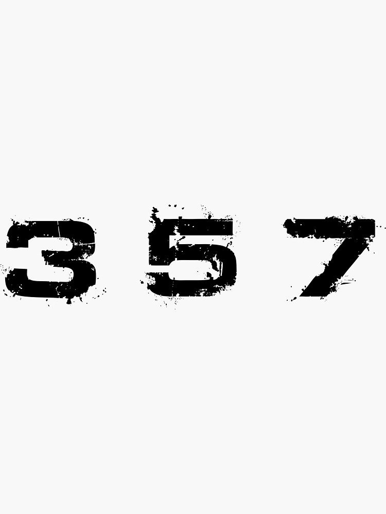 "Lucky number 357,new year,christmas,2022,Family" Sticker for Sale by ...