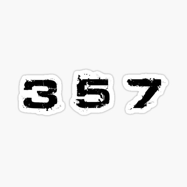 "Lucky number 357,new year,christmas,2022,Family" Sticker for Sale by ...