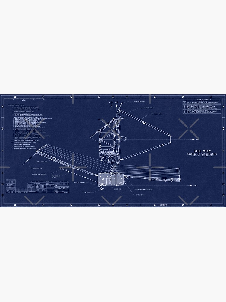 Poster « Plan du télescope James Webb (NASA) », par Aussiemandias ...