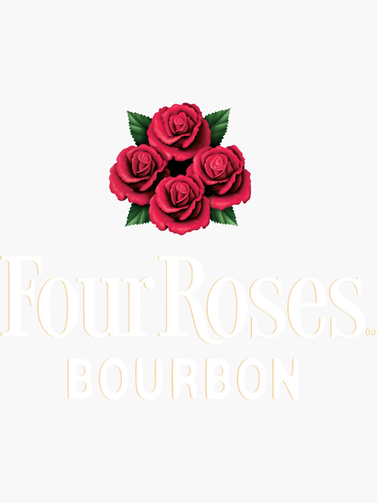 "Drinks - Four Roses Bourbon " Sticker by harveywright | Redbubble