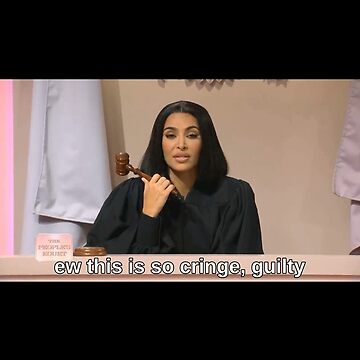 "ew this is so cringe, guilty" Poster for Sale by starbeelight ...