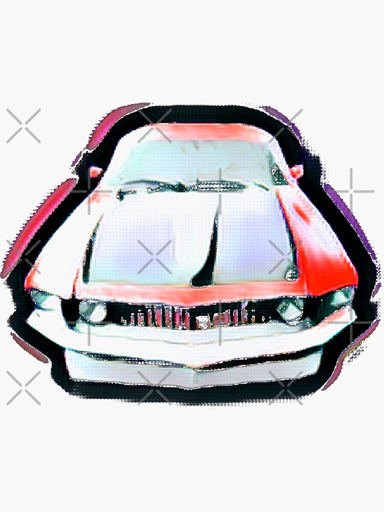 "Mustang Boss 302" Sticker by MuscleCarLove | Redbubble