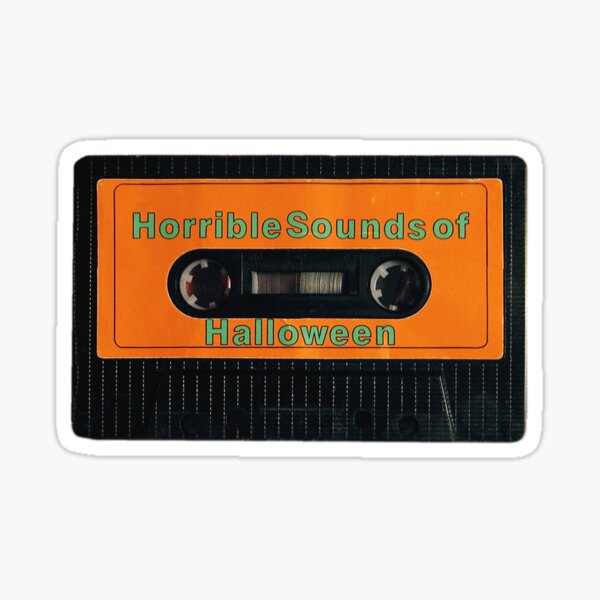 "Horrible Sounds of Halloween Cassette" Sticker for Sale by jollyrotten ...