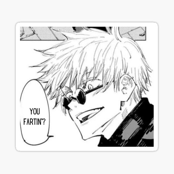 "Gojo Funny Manga Panel" Sticker for Sale by bgadams | Redbubble