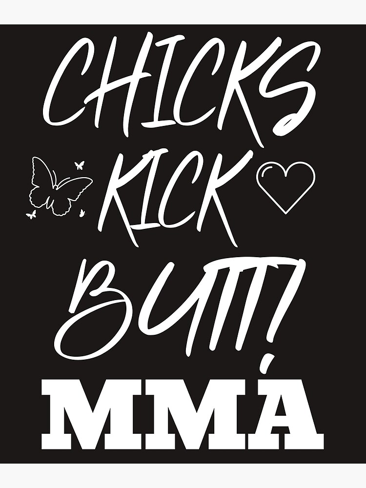 "Chicks Kick Butt!, MMA Collage" Poster for Sale by Releasemma | Redbubble