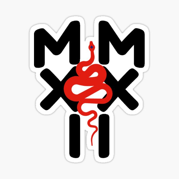 "MMXXII" Sticker for Sale by HappyIke | Redbubble