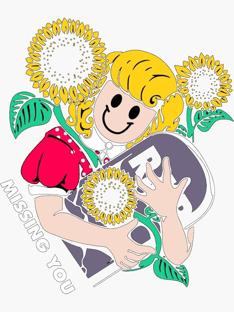 "Girl Fake Smile" Sticker by dearmu | Redbubble