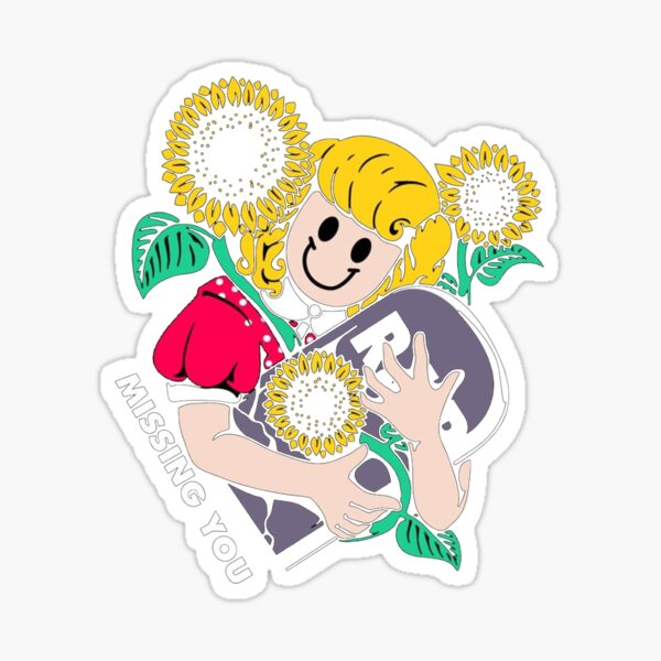 "Girl Fake Smile" Sticker by dearmu | Redbubble
