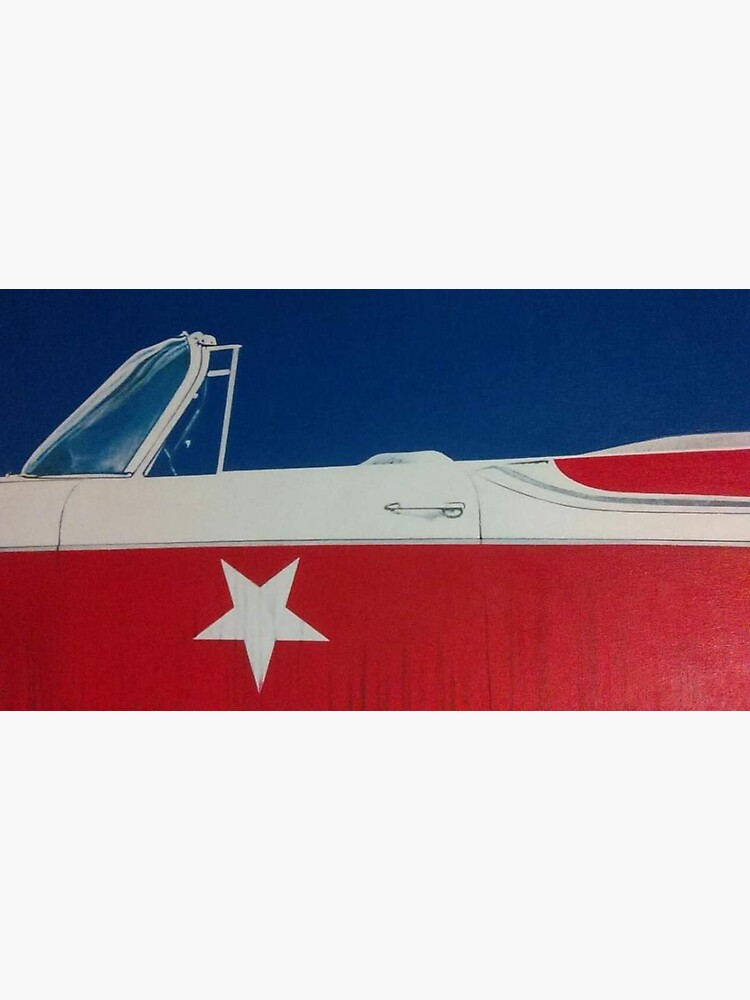 "Red and white car" Sticker by Arcarium | Redbubble