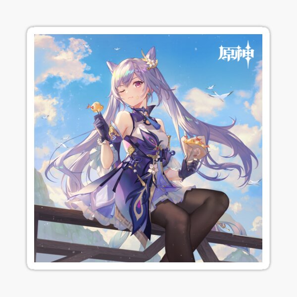 "Keqing" Sticker by carochan5 | Redbubble