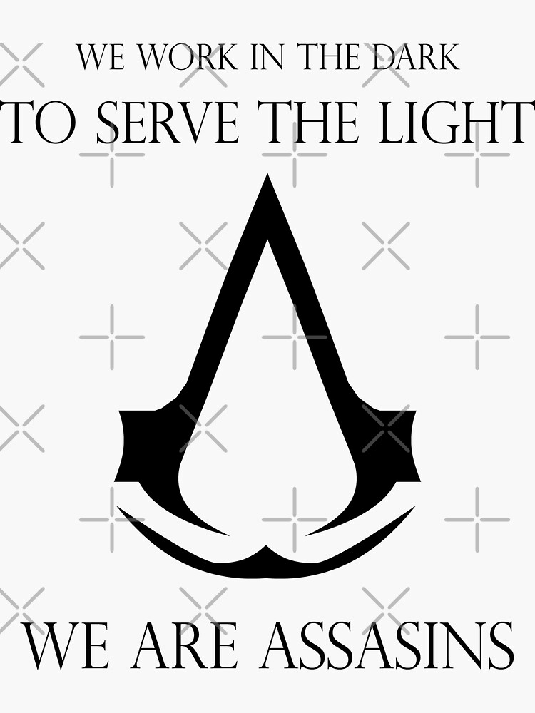 "Assassin's creed" Sticker for Sale by enami | Redbubble