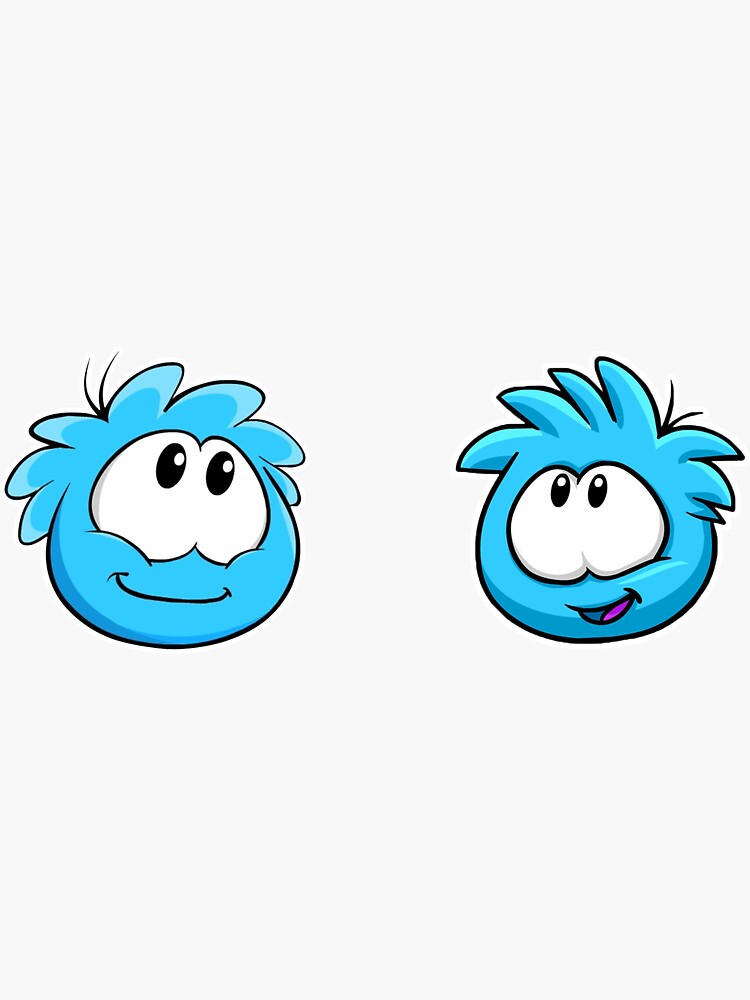 "Blue Puffle" Sticker by DominicDisign | Redbubble