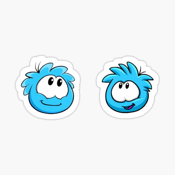 "Blue Puffle" Sticker by DominicDisign | Redbubble
