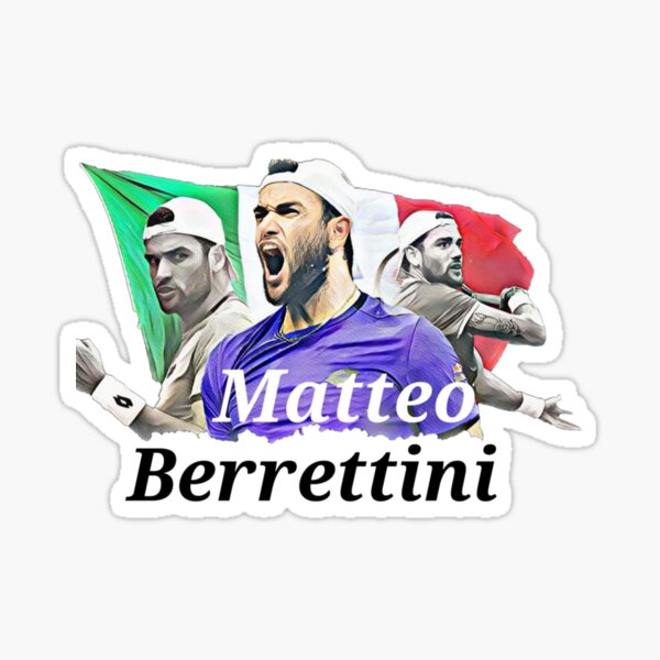 "Matteo Berrettini" Sticker for Sale by BorodinaAlen | Redbubble