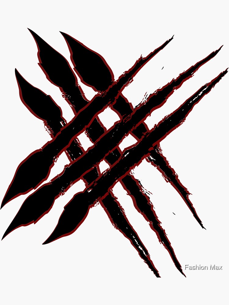 "Dinosaur scratch marks" Sticker by animalplanet99 | Redbubble