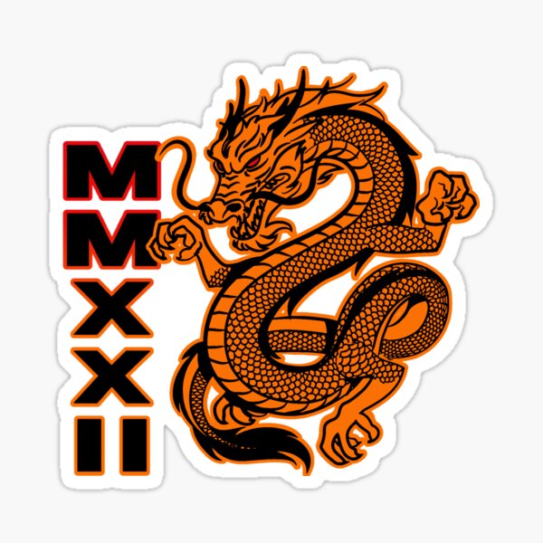 "MMXXII" Sticker for Sale by HappyIke | Redbubble