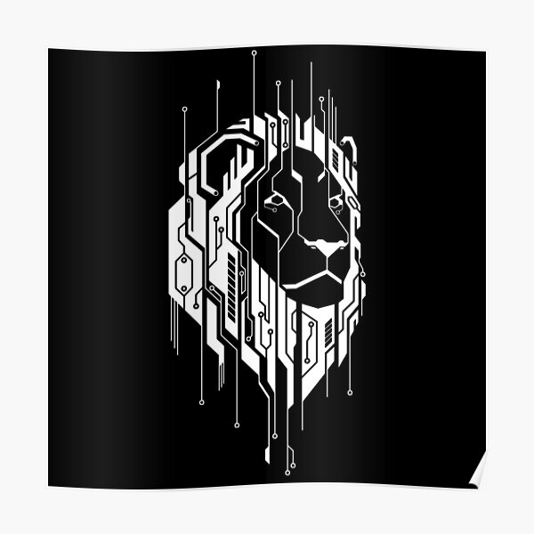 "Lion steam logo" Poster for Sale by Kupidon80 | Redbubble