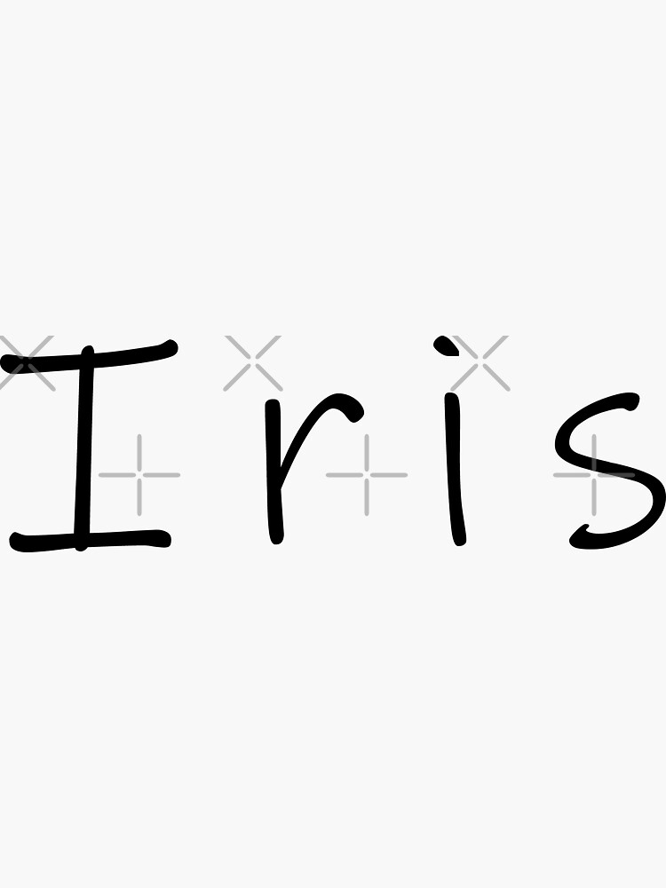 "Iris name" Sticker by gmstockstudio | Redbubble