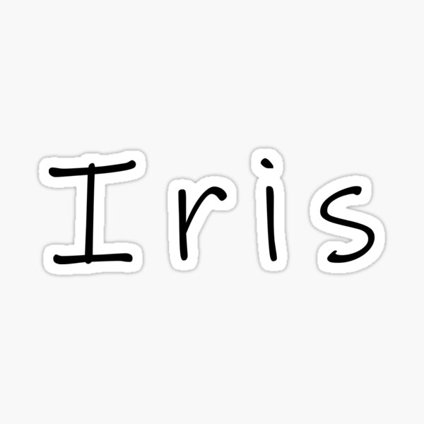 "Iris name" Sticker by gmstockstudio | Redbubble
